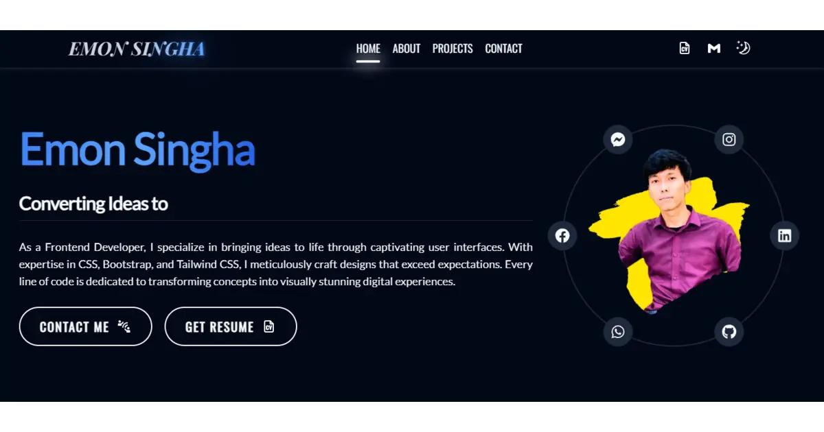 Emon Singha | Frontend Developer